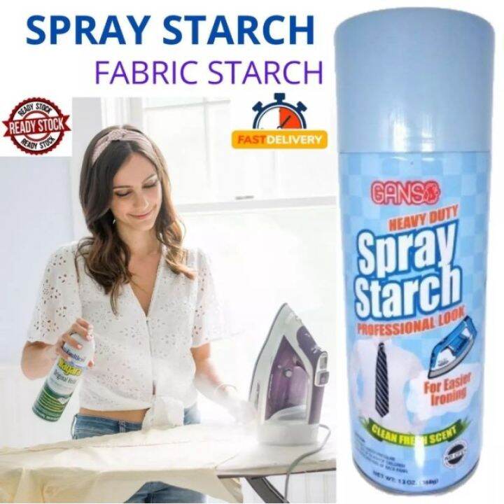 Ganso Fabric Starch Spray Ironing Aid Spray Penyembur Kanji Fabrik ...