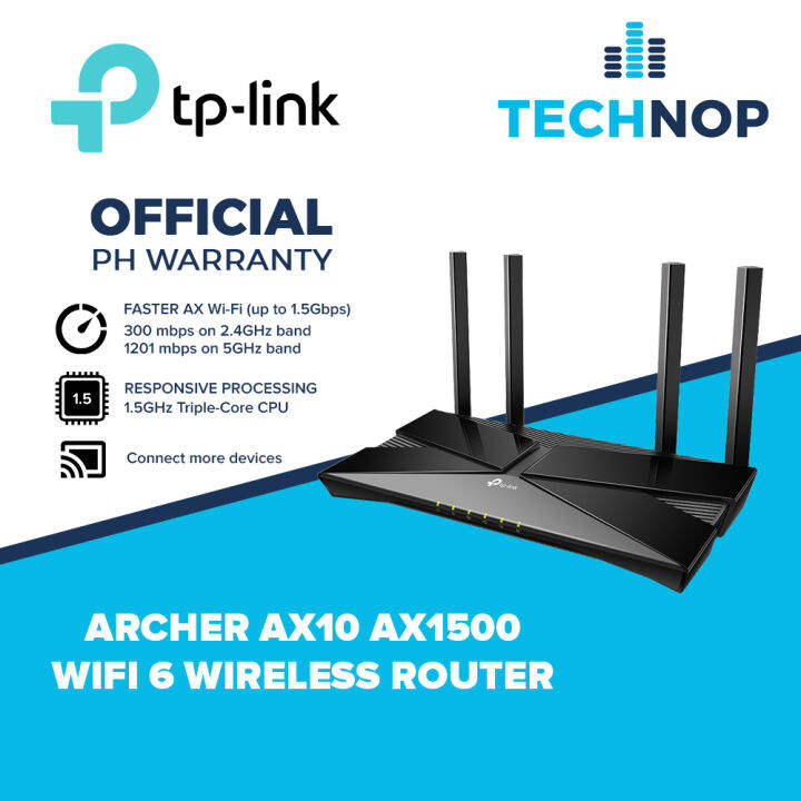 TP-Link Archer AX10 AX1500 Wi-Fi 6 Gigabit Router WiFi 6 WiFi Router ...