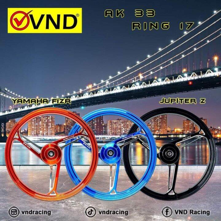 VND Racing Velg Tipe AK 33 Model Palang 3 Jupiter Z Jupi Mx Old Vega ZR ...