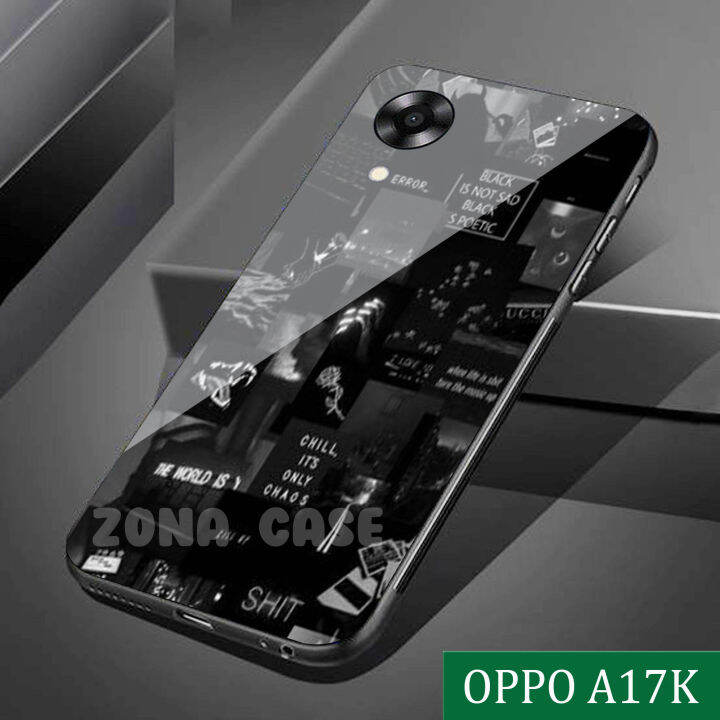 OPPO A17K - Softcase Glass Kaca - S74- Casing hp - OPPO A17K ...