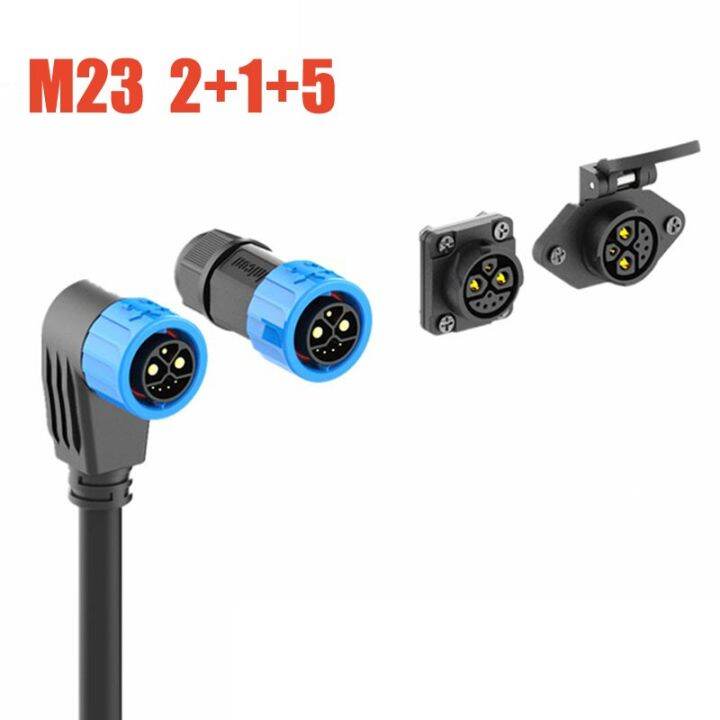 IP67 M23 2+1+5 Battery Connector 50A Motorcycle Charger Plug Socket ...