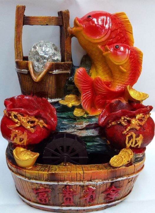 Electric Indoor Tabletop Water Fountain Fortune Feng Shui Zen ...