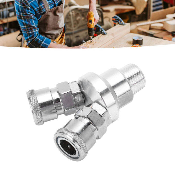2 Way Connector Carbon Steel Chrome Plated Quick Coupler G1/2 Thread ...