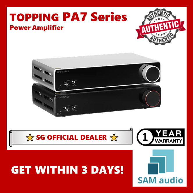 [🎶SG] TOPPING PA7 / PA7 Plus (PA7+ PA7 +) Power Amplifier | Lazada ...