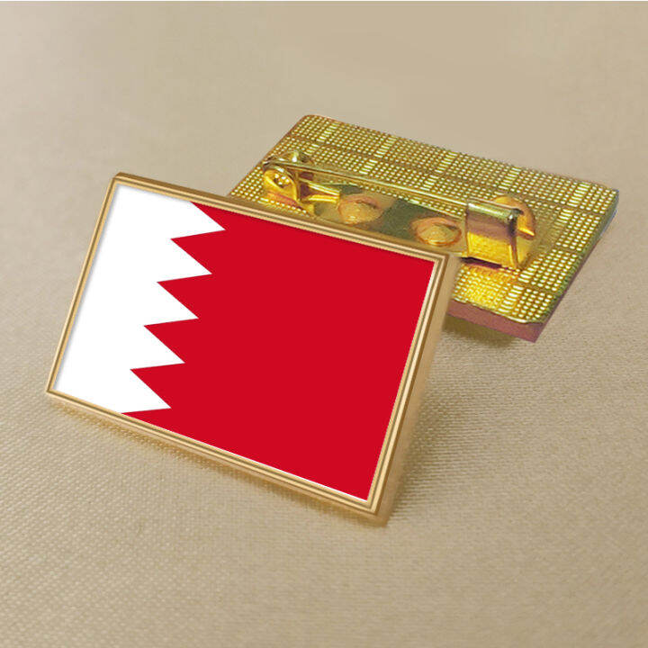 Kingdom of Bahrain flag pin 2.5*1.5cm zinc die-cast PVC colour coated ...