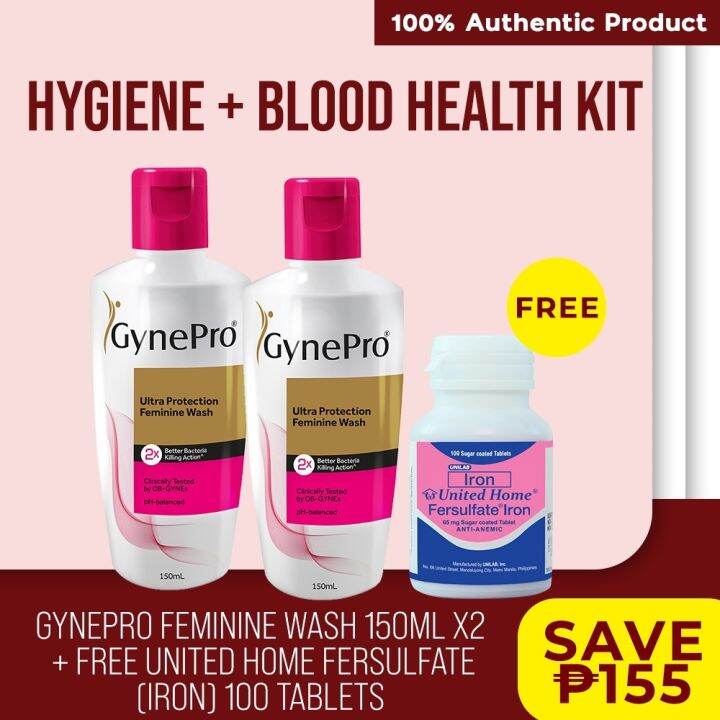 Gynepro Ultra Protection Feminine Wash 150ml x2 FREE United Home ...