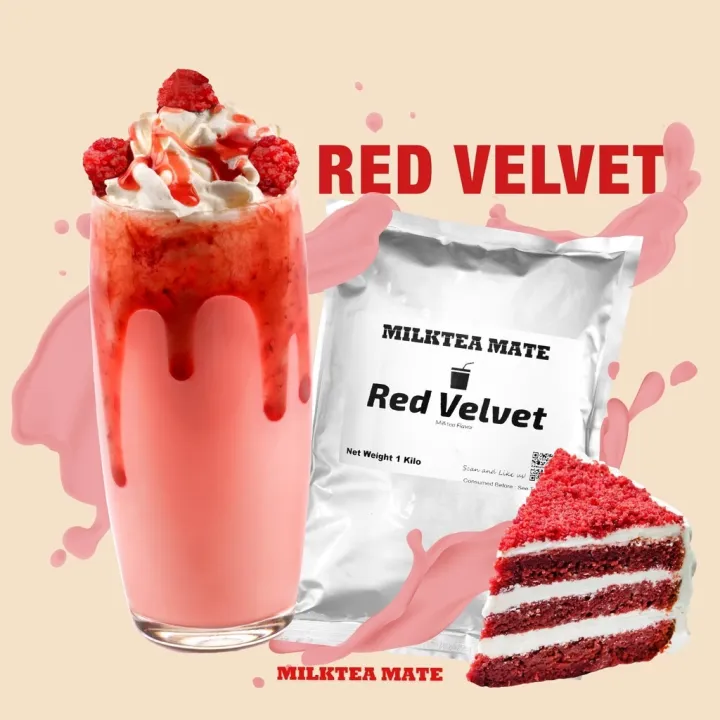 MLKT Red Velvet - Milktea Mate Premium Powder Flavor 1kg for MilkTea ...