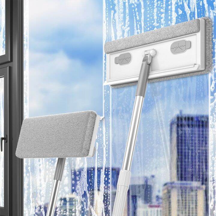 Household double glass wiper High rise glass telescopic rod Large panel ...