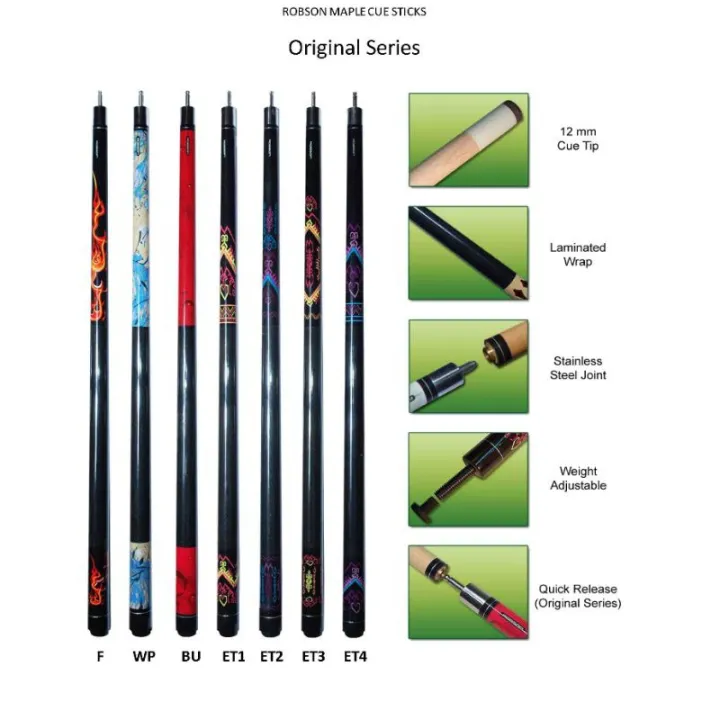 hot robson billiard cue stick original series | Lazada PH
