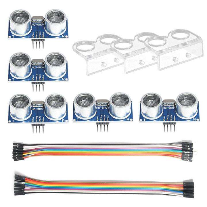 COD 】 jinxiaofeng Ultrasonic Sensor Module Hc-sr04 Distance Sensor With Mounting Bracket For ...