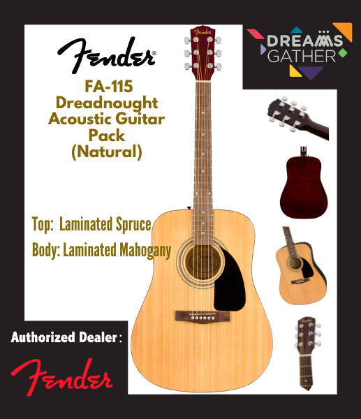 FENDER FA-115 DREADNOUGHT PACK | Lazada
