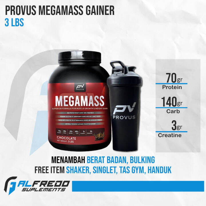 Provus Megamass 3 Lbs Weight Muscle Mass Gainer Mega Mass | Lazada ...