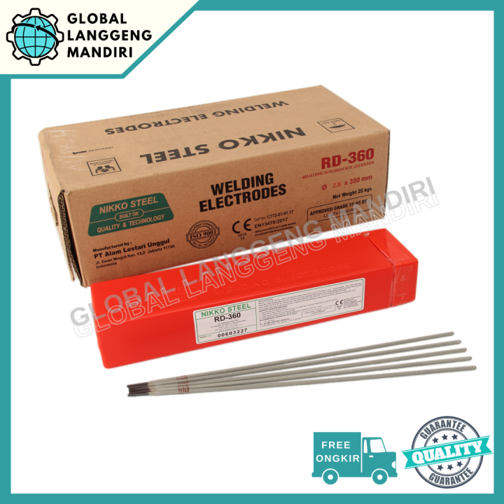 KAWAT LAS RD360 2.6MM (5KG) NIKKOSTEEL / KAWAT LAS LISTRIK RD 360 2.6MM | Lazada Indonesia
