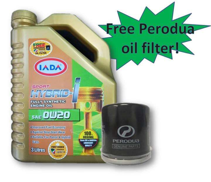 IADA Fully Synthetic 0W20 Engine Oil 3L Package formulated for Axia ...