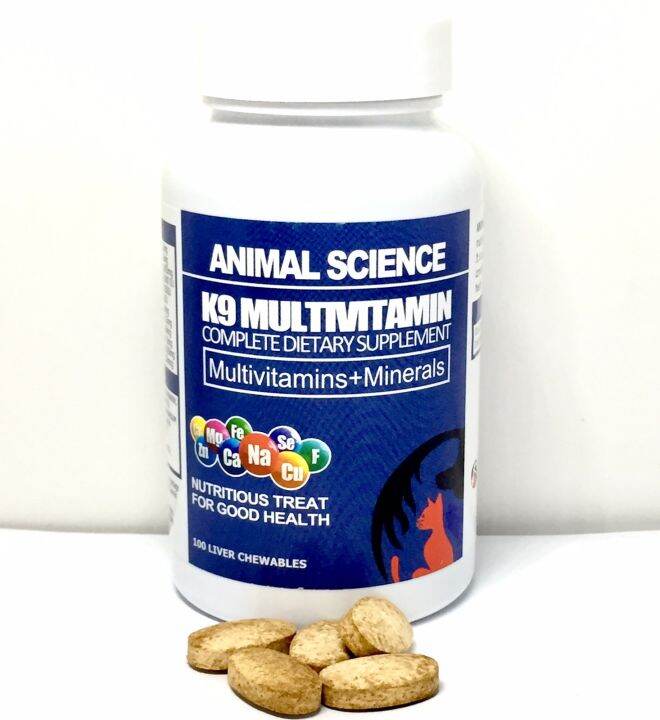 [SOUTH VET] 5 tab Animal Science K9 Multivitamins 100 liver chewables ...