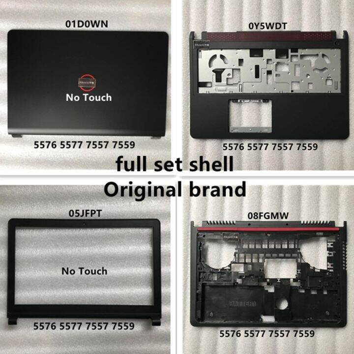 ใหม่สำหรับ DELL Inspiron 15 5577 7559 5576 7557เคสแล็ปท็อปบานพับฝาปก ...