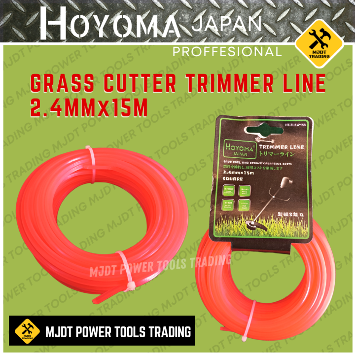 HOYOMA JAPAN GRASS CUTTER NYLON TRIM LINE 2.4MMX15MM | Lazada PH