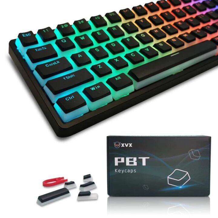 The-Best XVX Pudding Keycaps PBT 165 Key Set Custom Double Keycap OEM ...