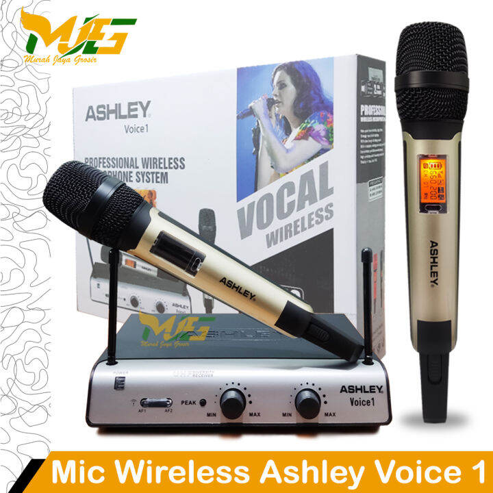 Microphone Wireless Ashley Voice 1 / Mikrofon werles tanpa kabel 2 ...