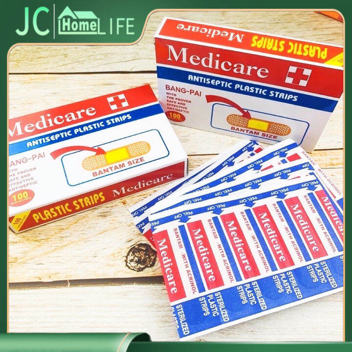100pcs/box Medical Plaster Strips Adhesive Antiseptic Bandage Band Aid ...
