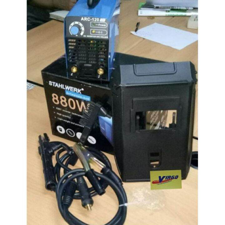 MESIN LAS INVERTER STAHLWERK ARC 120 880 WATT ARC120 880WATT | Lazada Indonesia