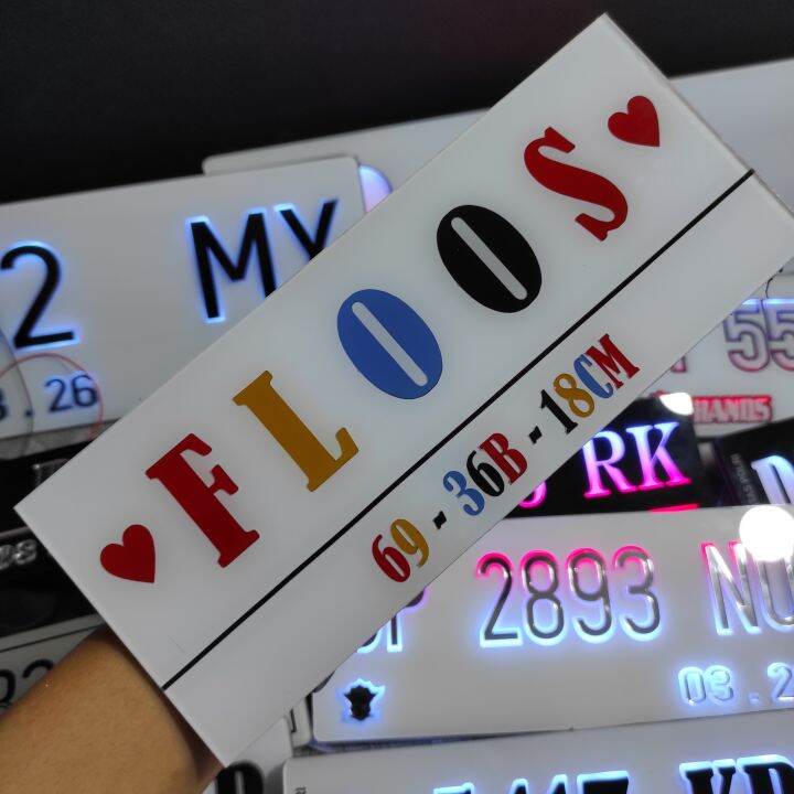 Plat Nomor Putih Motor Akrilik Custom Nama | Lazada Indonesia