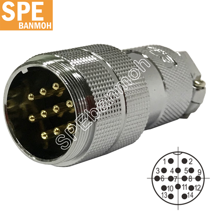 [ 1 ชิ้น ] GX30-PW-14 14P ผู้ต่อสาย | Lazada.co.th