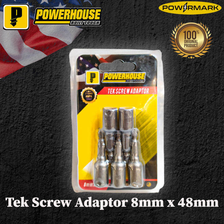POWERHOUSE Tek Screw Adaptor 8mm x 48mm [POWERHOUSE | PAC] | Lazada PH
