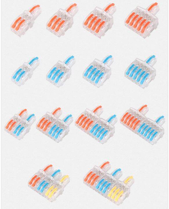 transparent Branching type Quick Wire Cable Connectors Universal ...