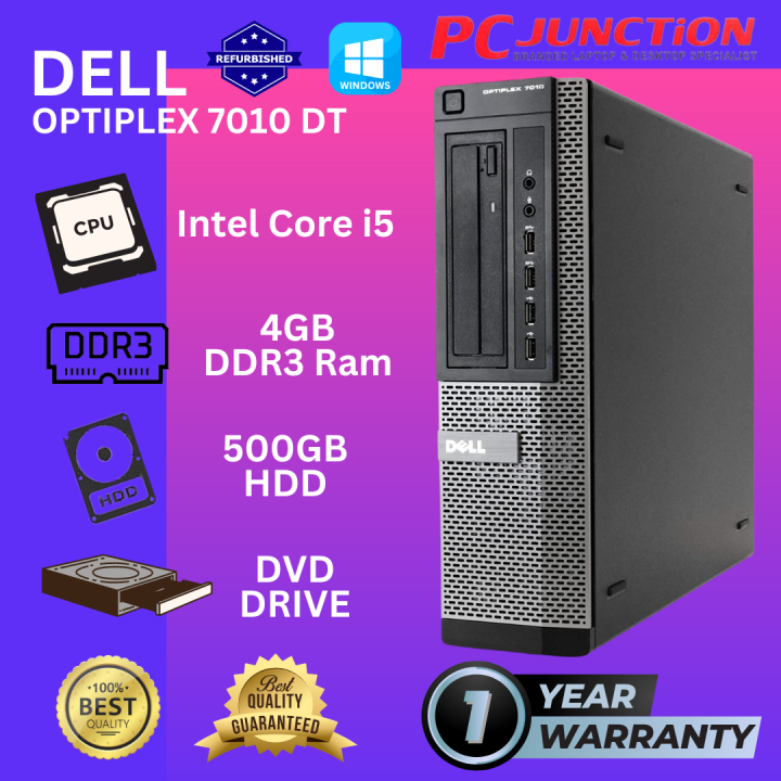 DELL OPTIPLEX 7010 DT (Intel Core i5-3470 3.20GHz, 4GB DDR3 RAM, 500GB ...
