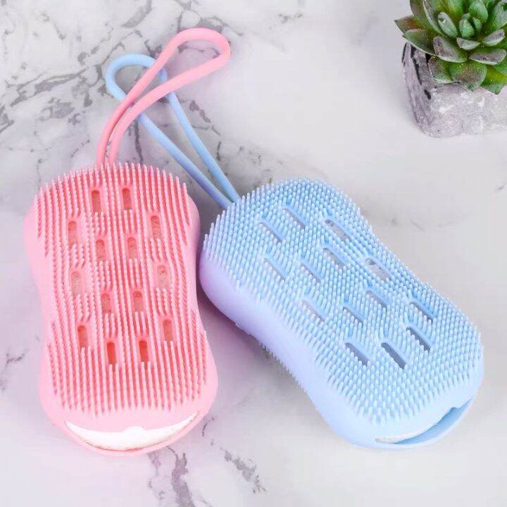 ที่ขัดตัวซิลิโคน ฟองน้ำถอดออกได้ นุ่มและลื่น ช่วยเพิ่มฟอง K0554 ...