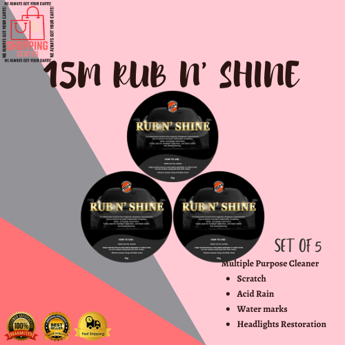 15M Rub n Shine (SET OF 3)Authentic And Original Headlight restoration ...