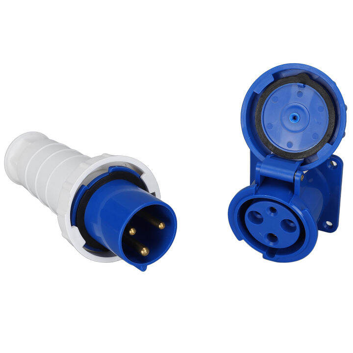 Industrial Connector Waterproof Cable Plug Aviation Socket 3 Phase 3 ...