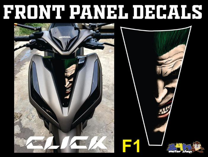 HONDA CLICK V2 FRONT PANEL FAIRINGS STICKER /DECAL | Lazada PH