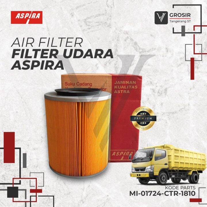 Filter Udara Canter PS110 PS120 PS125 PS136 Turbo Aspira MI-01724-CTR ...
