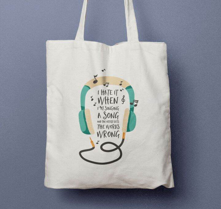 Canvas Tote Bag Witty Designs (Part 3) | Lazada PH