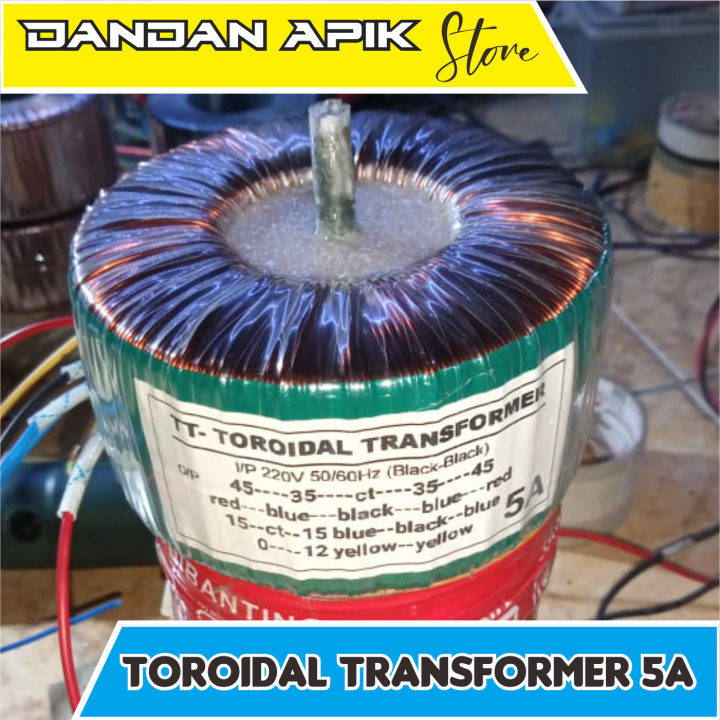 TOROIDAL TRANSFORMER 5A (TRAFO DONAT) MENGGUNAKAN KAWAT TEMBAGA MURNI | Lazada Indonesia