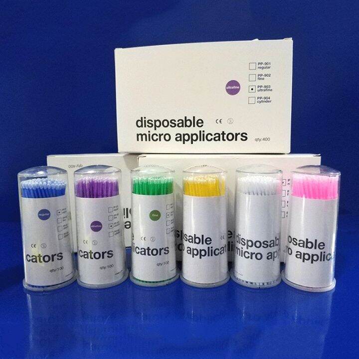 【Hot】 100pcs eyelash grafting dental micro brush disposable ...