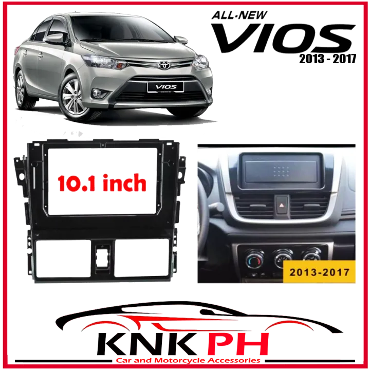 Toyota Vios Gen3 2013-2017 Car Audio Frame 10.1" Dash Panel Plate for ...