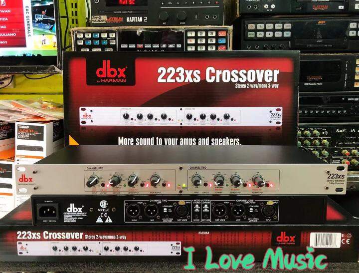 DBX 223xs Crossover Stereo 2-way/mono 3-way( silver)/ Tested before ...