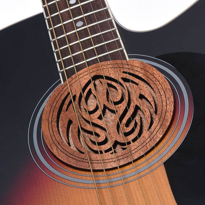 Guitar Reduce Noise Accessories Guitar Wooden Soundhole Sound Hole ...