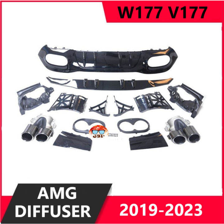 Mercedes-Benz A-class W177 V177 A45 AMG Diffuser A180 A200 A250 A35 A45 ...