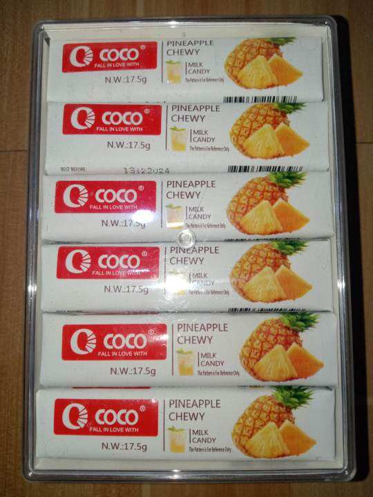 Coco Pineapple Chewy Milk Candy 30 pcs 525 grams | Lazada PH