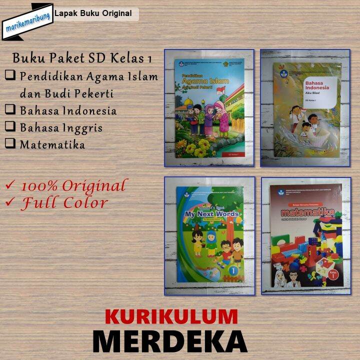 Bundling 4 Buku Kurikulum Merdeka SD Kelas 1 - 4 Mata Pelajaran (Buku ...