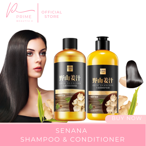 SENANA SHAMPOO & CONDITIONER Hair Loss Shampoo/Conditioner Growth Pure ...
