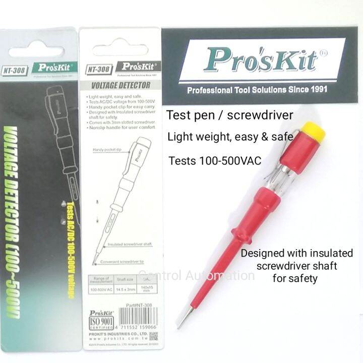 Pro'sKit NT-308 Voltage Detector / Test Pen / Screwdriver, Test Voltage ...