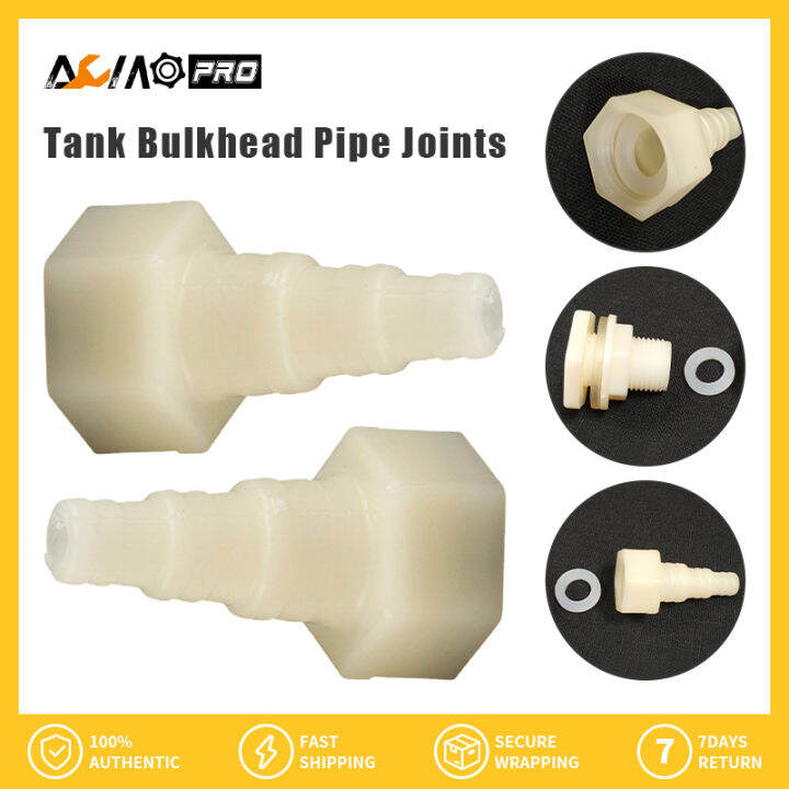 AumoPro 1PC 1/2"Tank Bulkhead Pipe Joints Bucket Inlet Outlet Connector ...