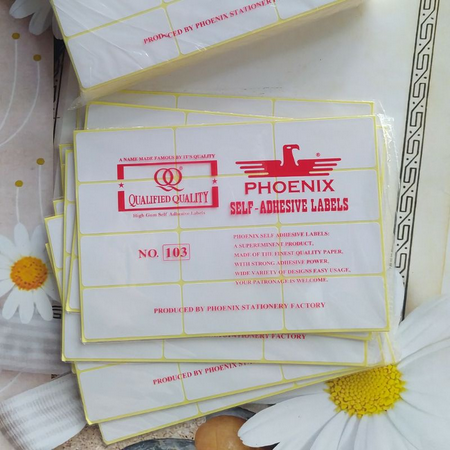 7 Lembar Satu Set Sticker Label Undangan 103 Self Adhisive Labels ...