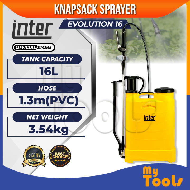 Mytools INTER Evolution 16 Knapsack Sprayer | 16L Tank | Pump Racun | Lazada