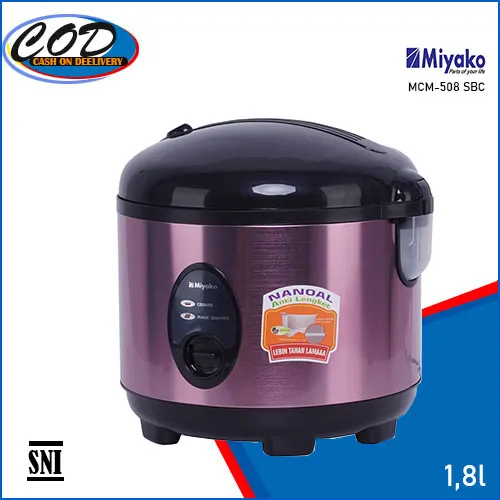 Miyako MCM 508 SBC Rice Cooker 1.8 Liter Stainless | Lazada Indonesia